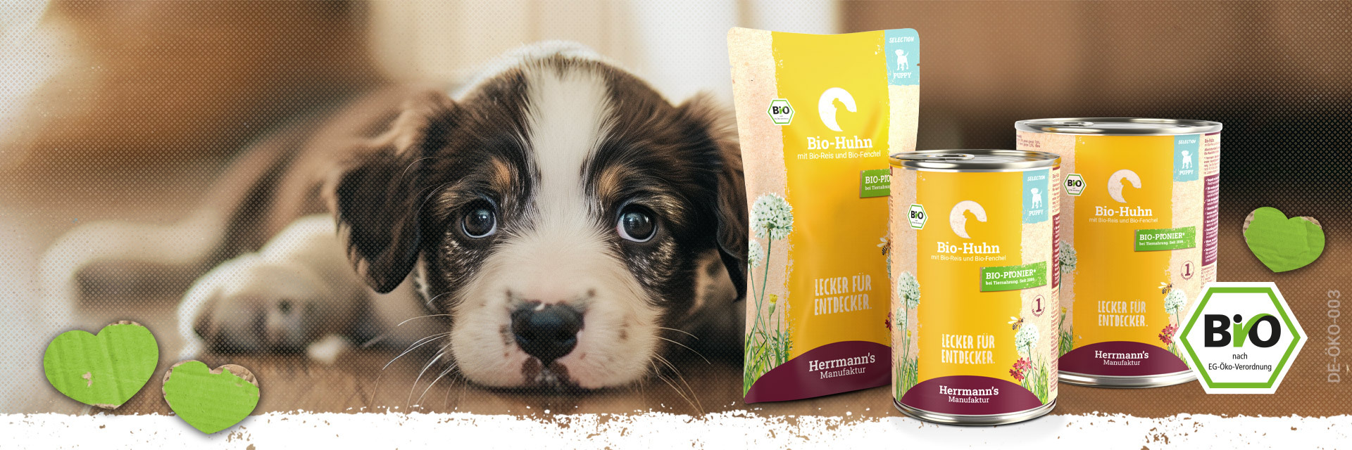 Unser Bio-Welpenfutter | Herrmann's Manufaktur