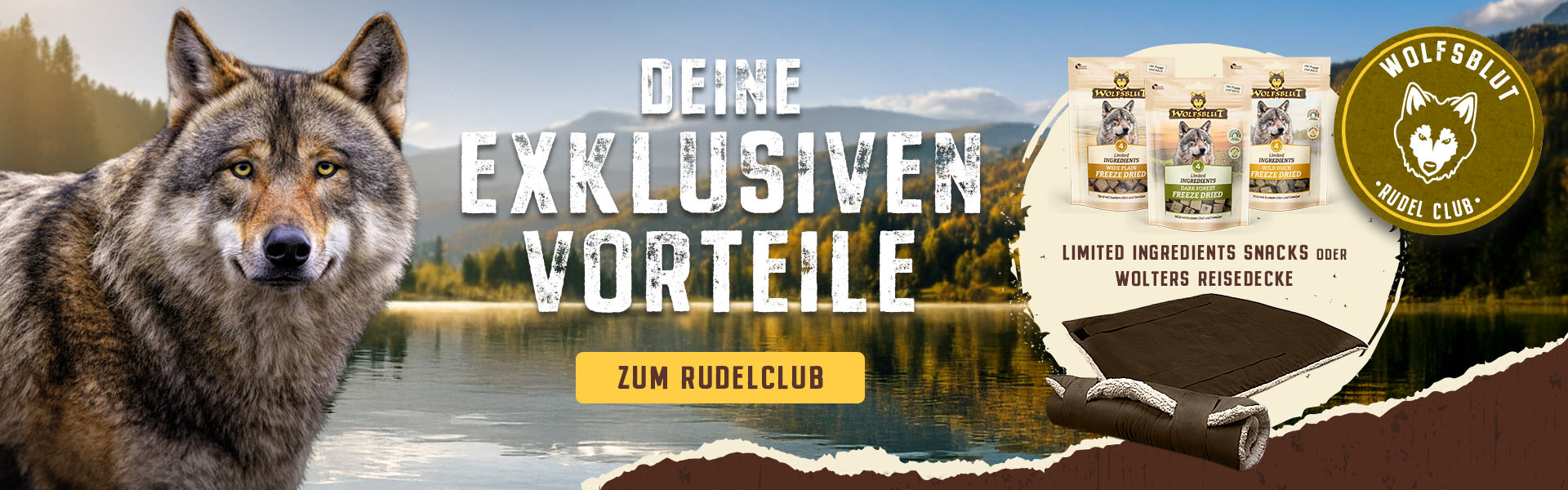 Rabatte und Aktionen für Hundefutter entdecken | WOLFSBLUT